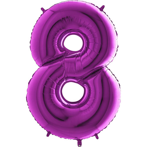 Purple Large Number 8 : Party Blowout Cumbernauld Glasgow